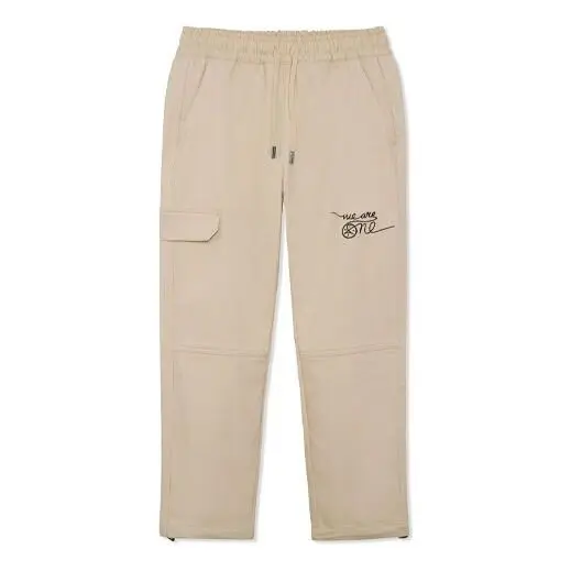 LI-NING Wade X Dft Fleeced Straight Pants - Khaki