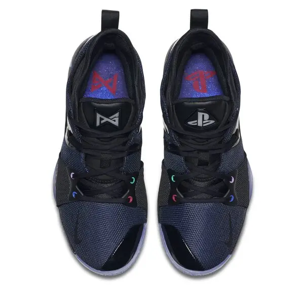Nike Playstation X Pg 2 Ep "black Racer Blue" Sneakers - Black/multi Color