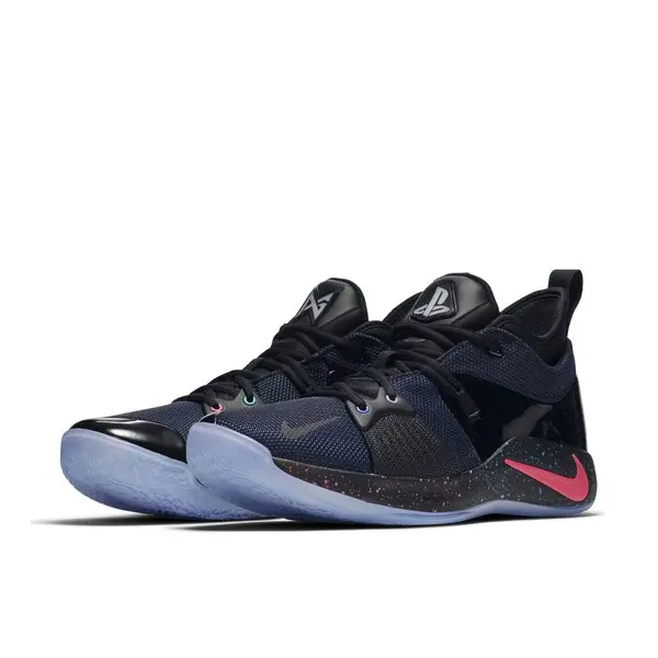 Nike Playstation X Pg 2 Ep "black Racer Blue" Sneakers - Black/multi Color