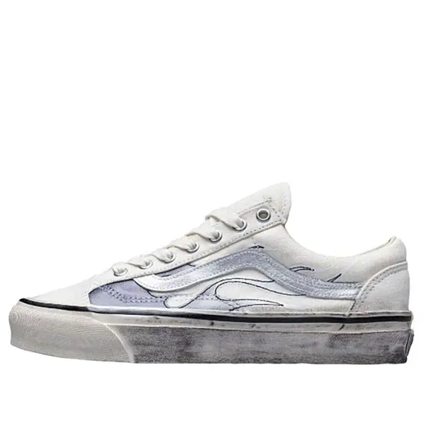 VANS Old Skool Lx Archive Flame Sneakers - White/navy