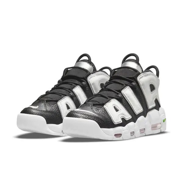 Nike More Uptempo High Top Sneakers - Black/metallic Silver