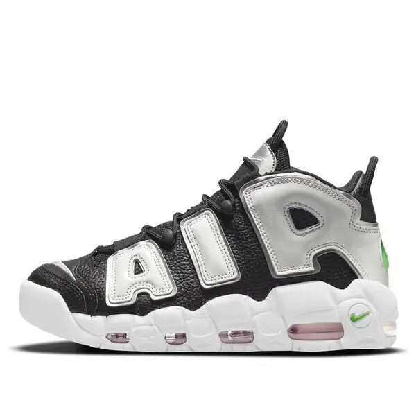 Nike More Uptempo High Top Sneakers - Black/metallic Silver