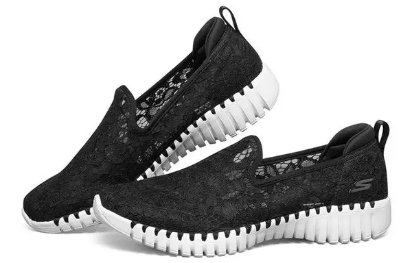 Sketchers Go Walk Smart Slip-on Sneakers - Black