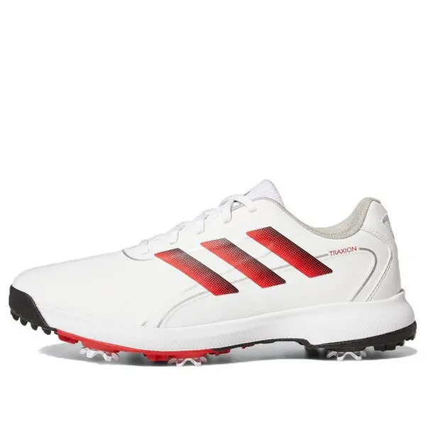 Adidas Traxion Lite Max Golf Shoes - White/red