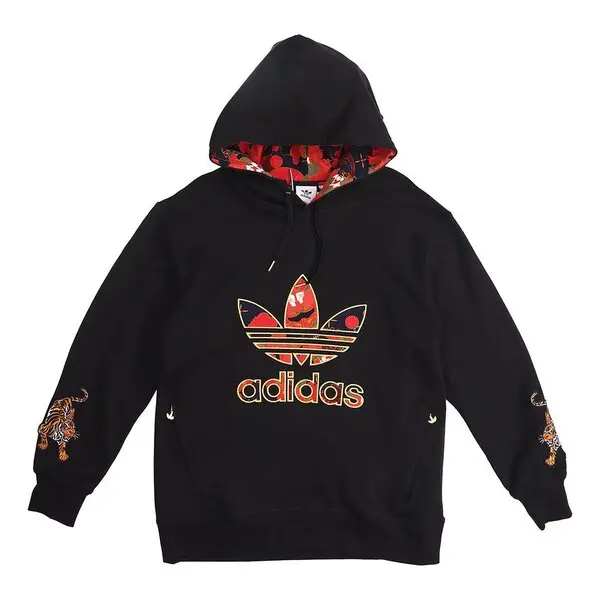 Adidas Originals Embroidered Hoodie - Black