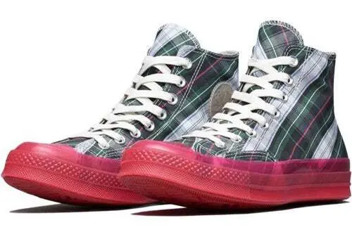 CONVERSE Chuck 70 Hi Plaid Sneakers