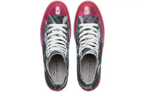 CONVERSE Chuck 70 Hi Plaid Sneakers