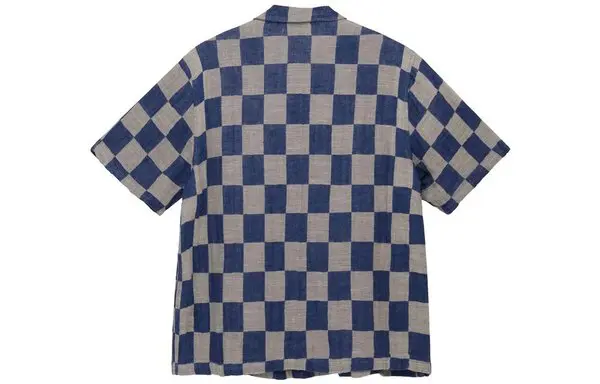 StÜssy X Our Legacy Work Shop Box Shirt Shortsleeve 'grey Blue