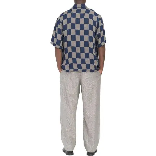 StÜssy X Our Legacy Work Shop Box Shirt Shortsleeve 'grey Blue