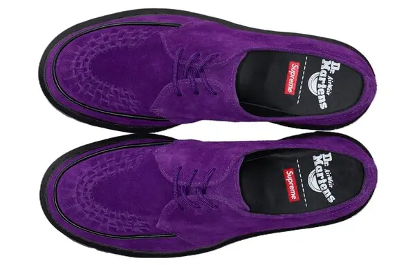 Dr. Martens Ramsey Supreme Suede Creeper Shoes - Purple