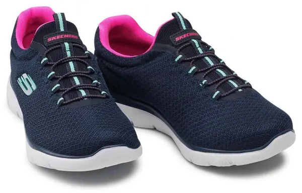 Sketchers Summits Louvin Athletic Sneakers - Navy/pink