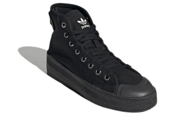 Adidas Nizza Parley High Top Sneakers - Carbon Black