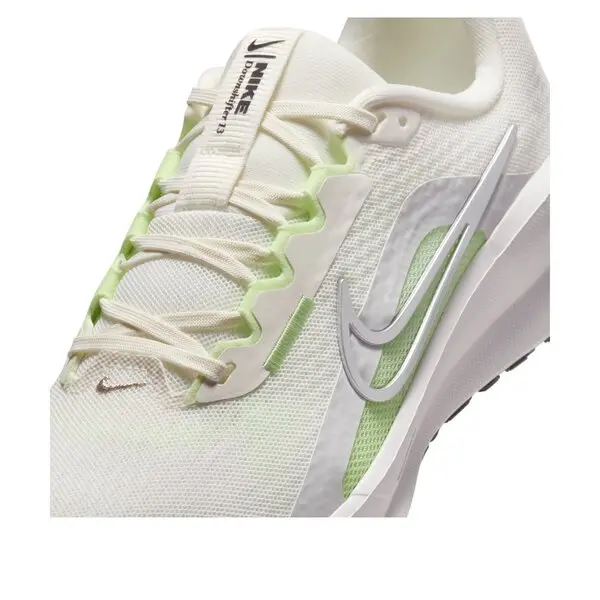 Nike Downshifter 13 Lace-up Sneakers - Silver/green