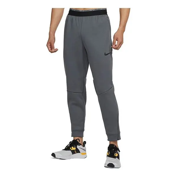 Nike Np Tf Turf Thrma Sphr Fleece Lined Stay Warm Sports Knit Bundle Feet Long Pants/trousers Dark Grey - Default Color