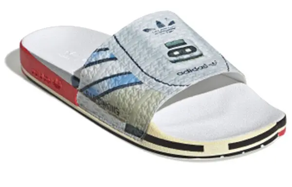 Adidas X Raf Simons Micro Adilette Slides 'trompe L'oeil - Blue
