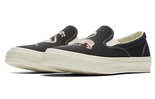 CONVERSE Chuck Taylor Deck Star 67 Flamingo Slip-on Sneakers - Black