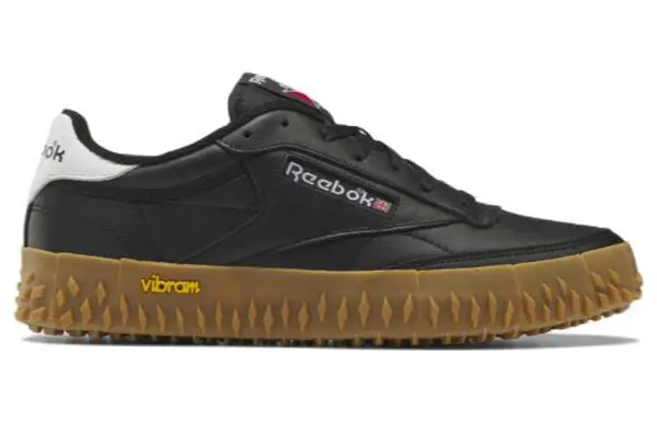 REEBOK Club C Vibram Lace-up Sneakers - Core Black/cloud White/vector Red