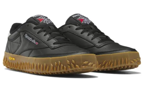 REEBOK Club C Vibram Lace-up Sneakers - Core Black/cloud White/vector Red