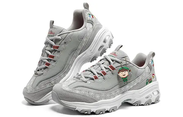 Sketchers D'lites 1.0 Christmas Edition Sneakers - Grey/multicolor
