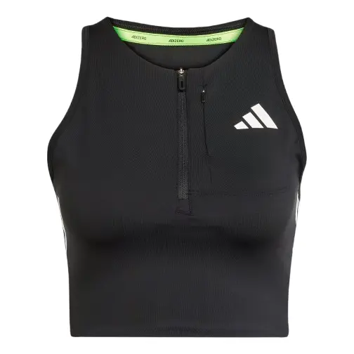 Adidas Adizero Running Gel Pocket Crop Top - Black