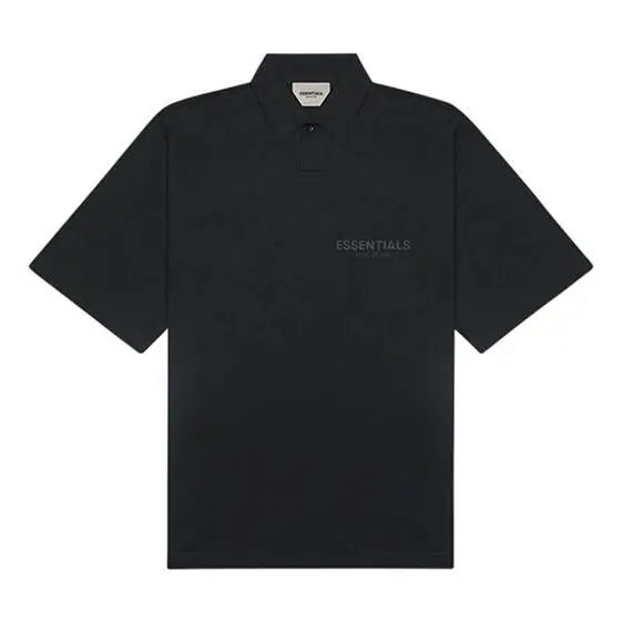 Fear Of God Ss20 Logo Polo Shirt - Black