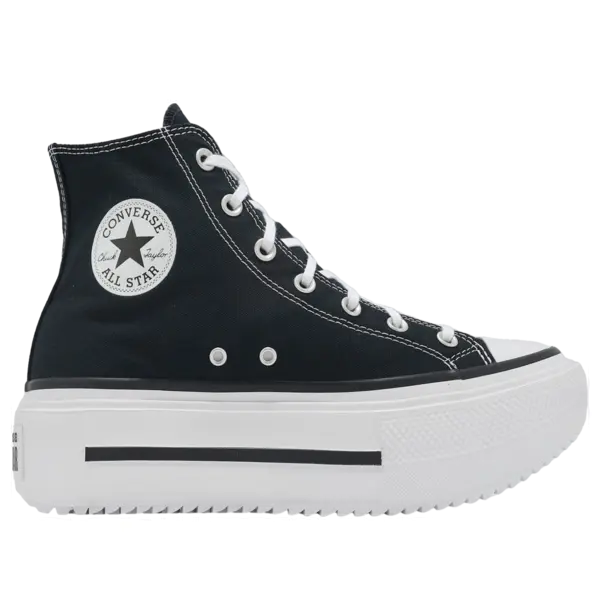 CONVERSE Chuck Taylor All Star Lift Double Stack Hi Sneakers - Black/white