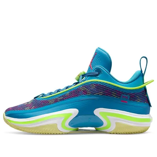 JORDAN 36 Low Pf 'laser Blue - Blue/green