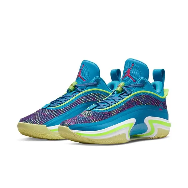 JORDAN 36 Low Pf 'laser Blue - Blue/green