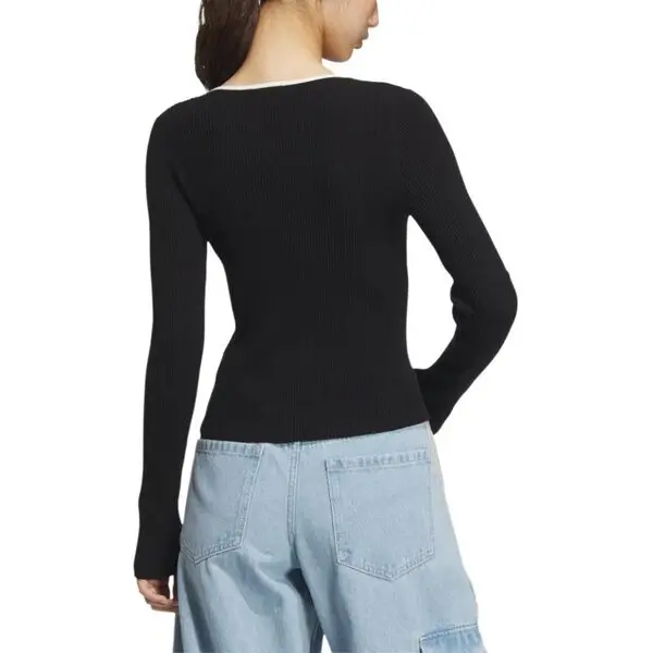Adidas Ribbed Long Sleeve Sweater