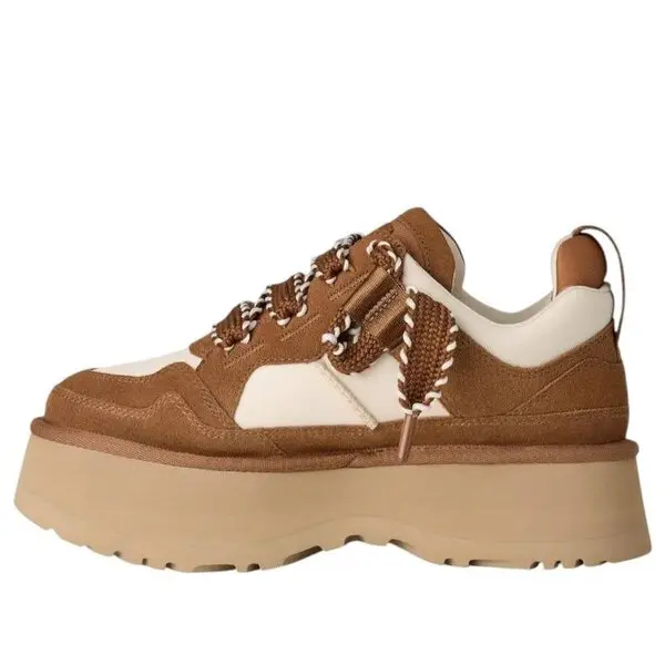 UGG Astromel Platform Sneakers - Chestnut/white