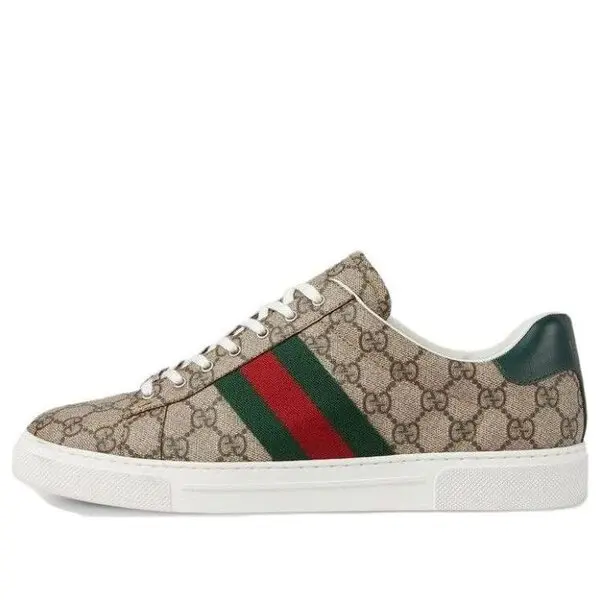 Gucci Ace Sneaker With Web Detail - Beige
