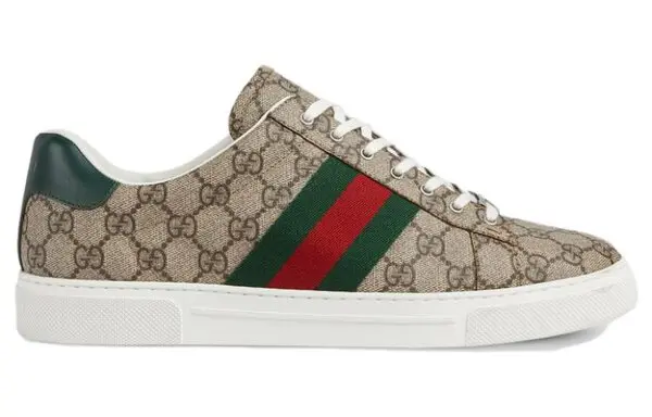 Gucci Ace Sneaker With Web Detail - Beige