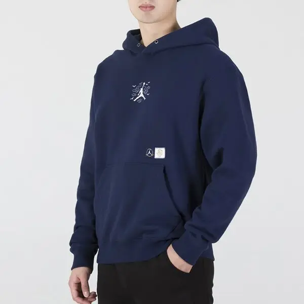 JORDAN Embroidered Logo Pullover Hoodie