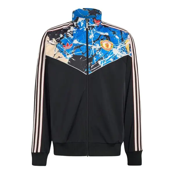 Adidas Manchester United X Stone Roses Track Top - Black/multi Color