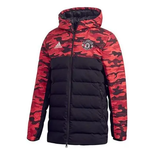 Adidas Manchester United Down Jacket With Camouflage Accents - Multi-color
