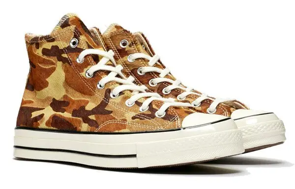 CONVERSE Chuck 70 Hi Pony Hair Camo - Yellow