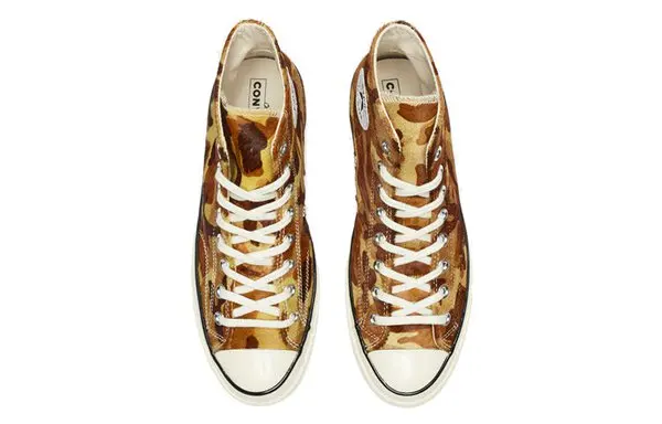 CONVERSE Chuck 70 Hi Pony Hair Camo - Yellow