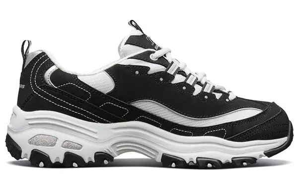 Sketchers D'lites Gs Athletic Sneakers - Black/white