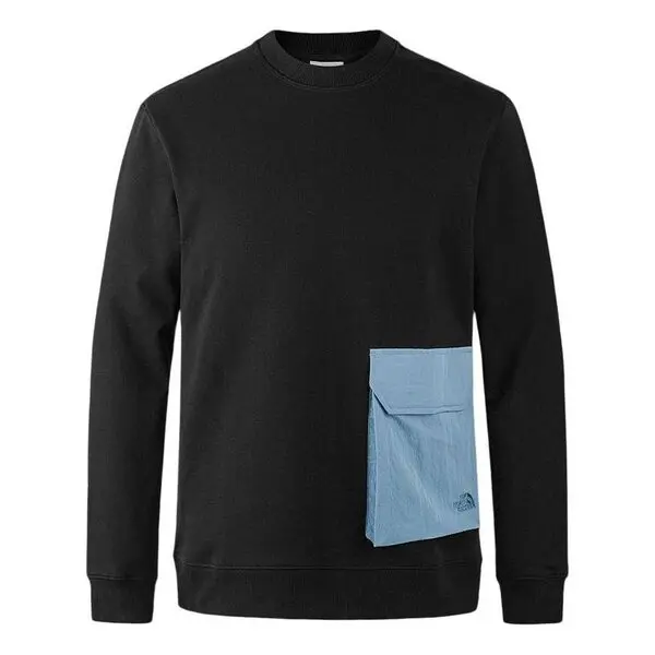 The North Face Hybrid Pocket Crewneck Sweater - Black