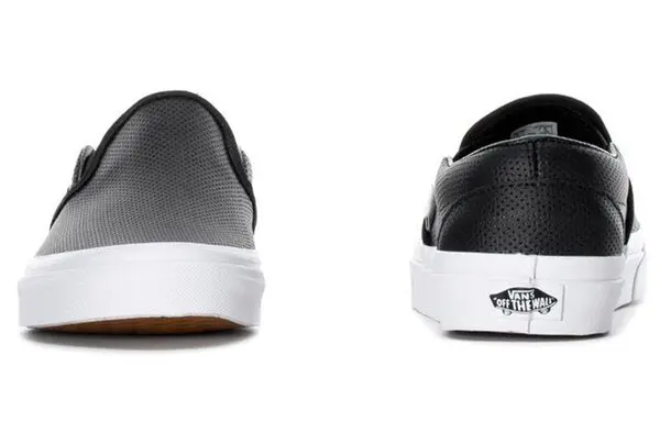 VANS Perforated Leather Slip-on Sneakers