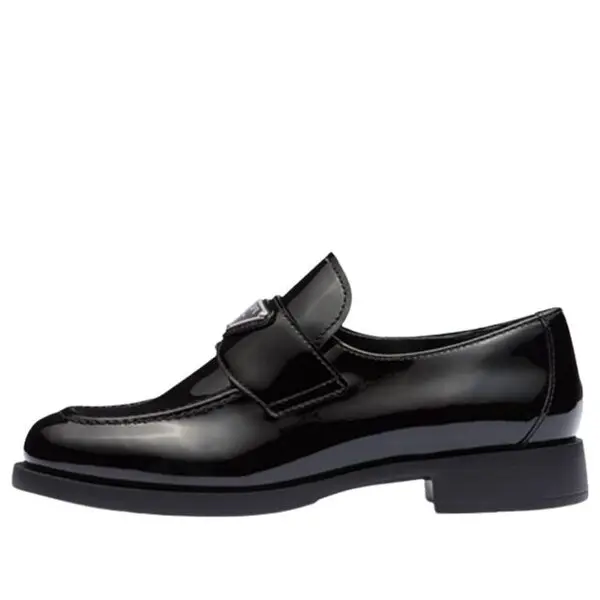 Prada Patent Leather Loafers - Black/silver