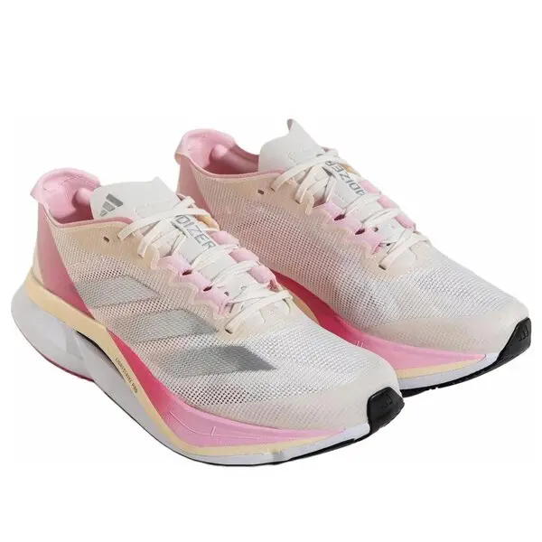 Adidas Adizero Boston Athletic Sneakers - White/pink