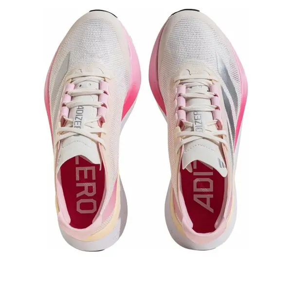 Adidas Adizero Boston Athletic Sneakers - White/pink