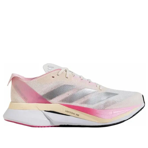 Adidas Adizero Boston Athletic Sneakers - White/pink