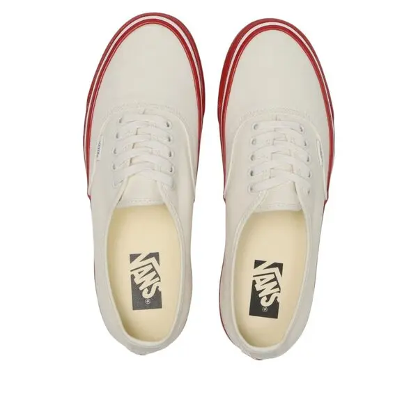 VANS Premium Authentic "white Red Midsole - White/red