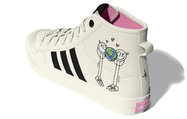 Adidas X Andre Saraiva Nizza Hi Rf "the World Needs Love" Sneakers