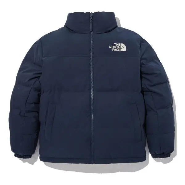 The North Face Logo Puffer Jacket - Navy