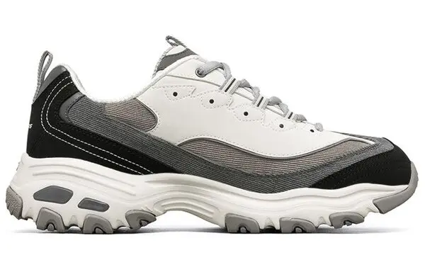 Sketchers D'lites 1.0 Low-top Running Shoes Black/grey - Black/gray