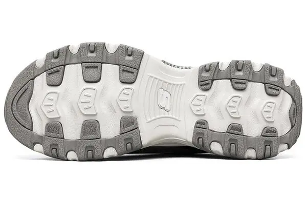 Sketchers D'lites 1.0 Low-top Running Shoes Black/grey - Black/gray