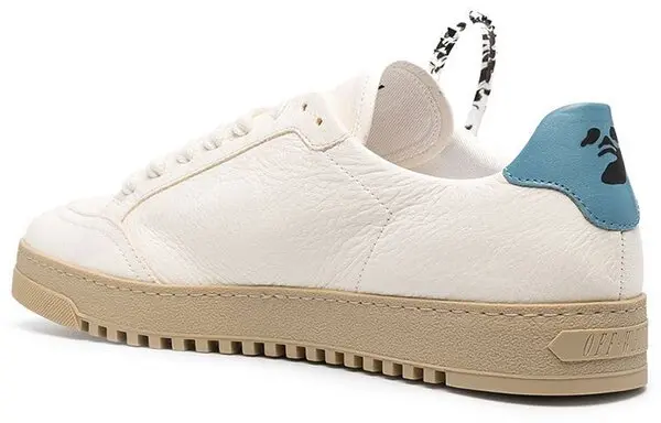 Off-White Lace-up Sneakers With Spliced Detailing